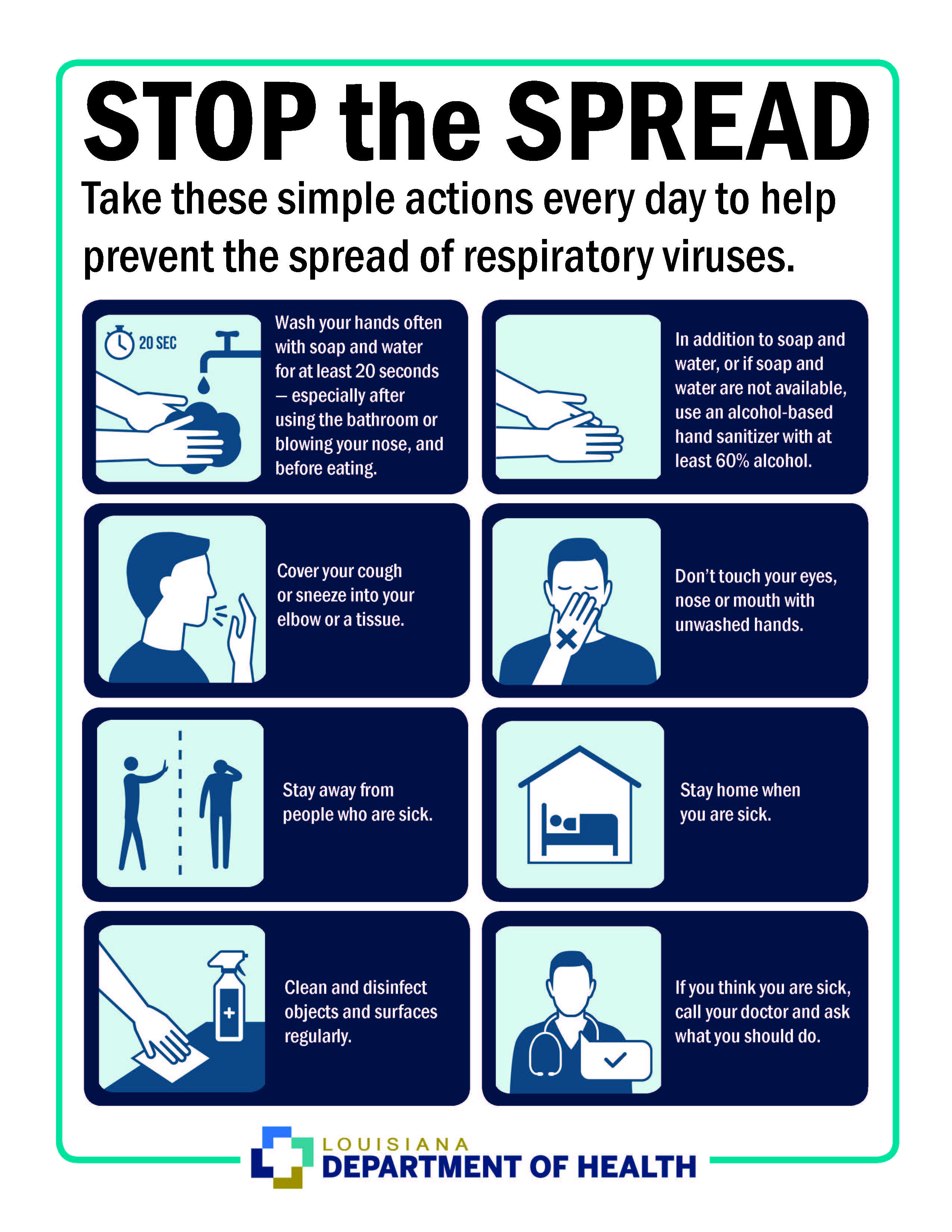 Stop the Spread: LDH provides tips to prevent spread of virus ... Stop the Spread: LDH provides tips to prevent spread of virus ...